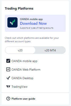 Download OANDA apps