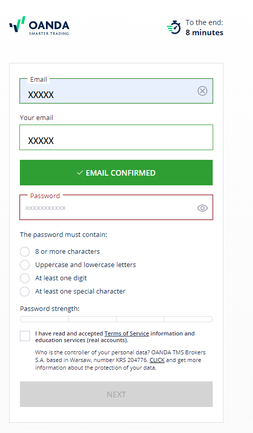 What is required to open a live account?