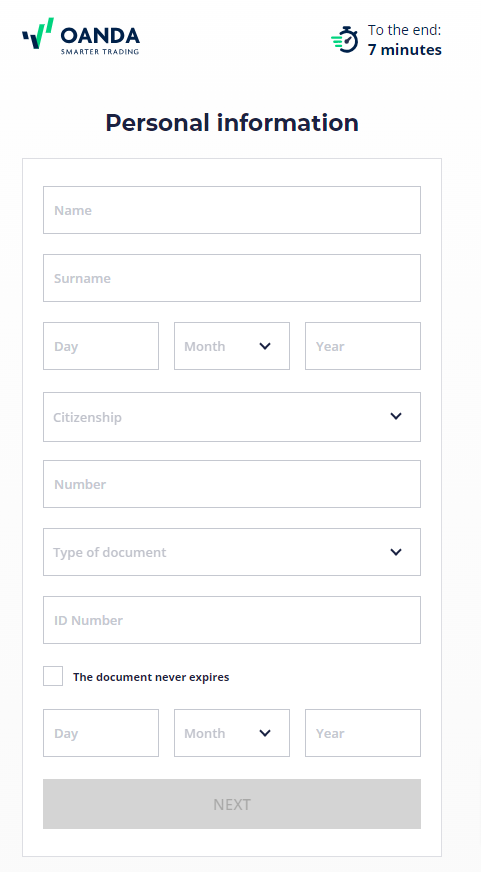 What is required to open a live account?