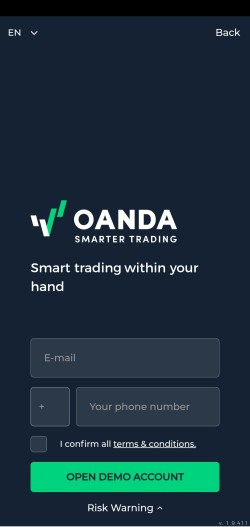 What is required to open a demo account?