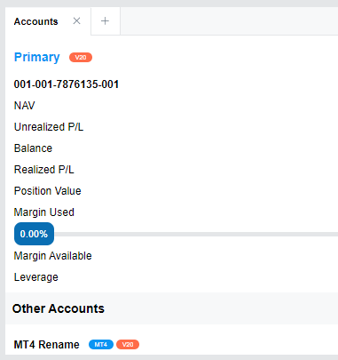 User guide for OANDA web platform